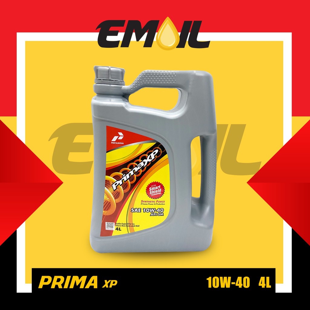Jual OLI PERTAMINA PRIMA XP SAE 10w-40 galon 4 liter | Shopee Indonesia