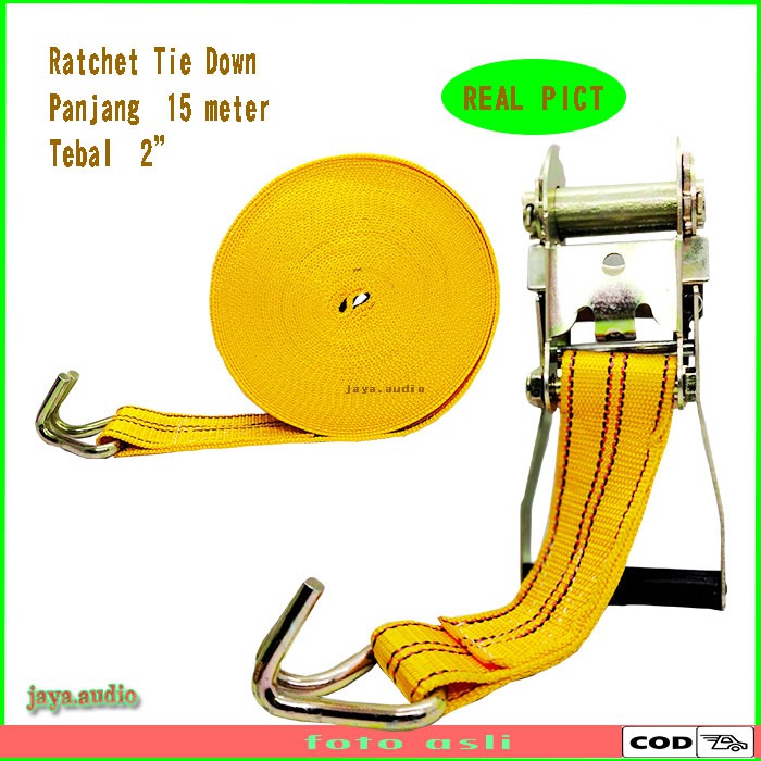 Jual Tali Trek Tali krek Truk Pengikat Barang Di Mobil Kuat Panjang 15 ...
