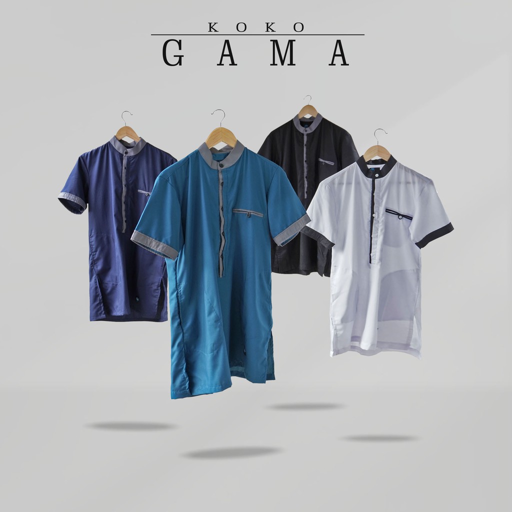 Jual Baju Koko Gamis Pria Gama Original Bahan Katun Toyobo Fodo Premium ...