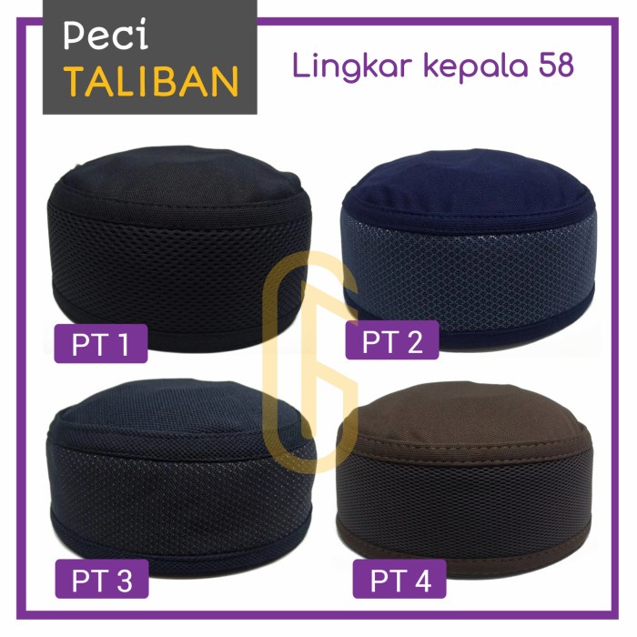 Jual Peci Kopiah Taliban | Ukuran Lingkar Kepala 58 cm | Shopee Indonesia