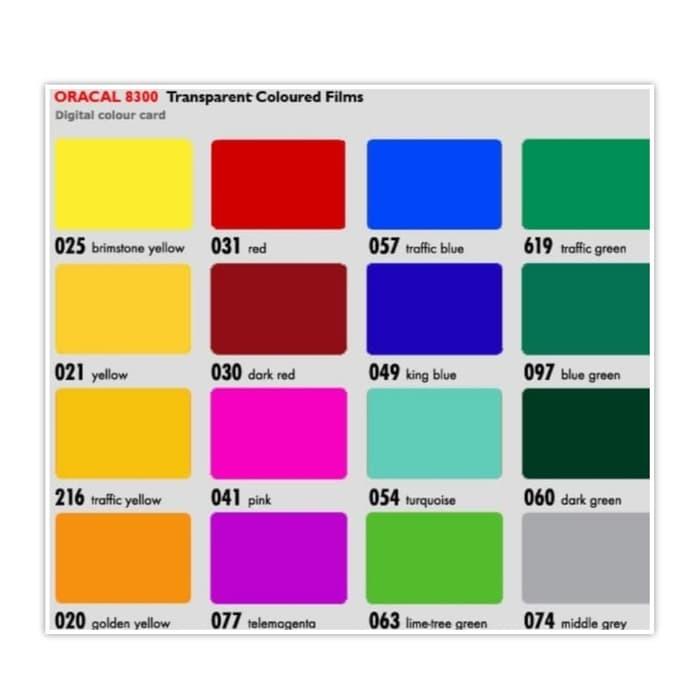 Jual Sticker ORACAL 8300 TRANSPARENT FILM | Shopee Indonesia