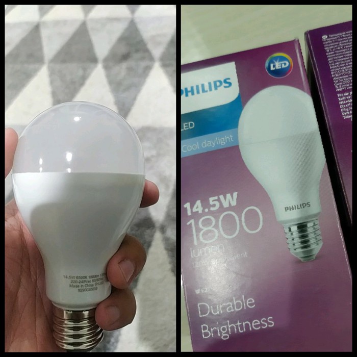 Jual Produk Terbaru Philips Lampu Led Mycare 14W Putih Bohlam Led Bulb ...