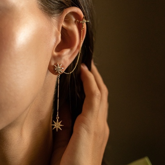 Jual Sparklinc - Star Earcuff ( Gold ) | Shopee Indonesia