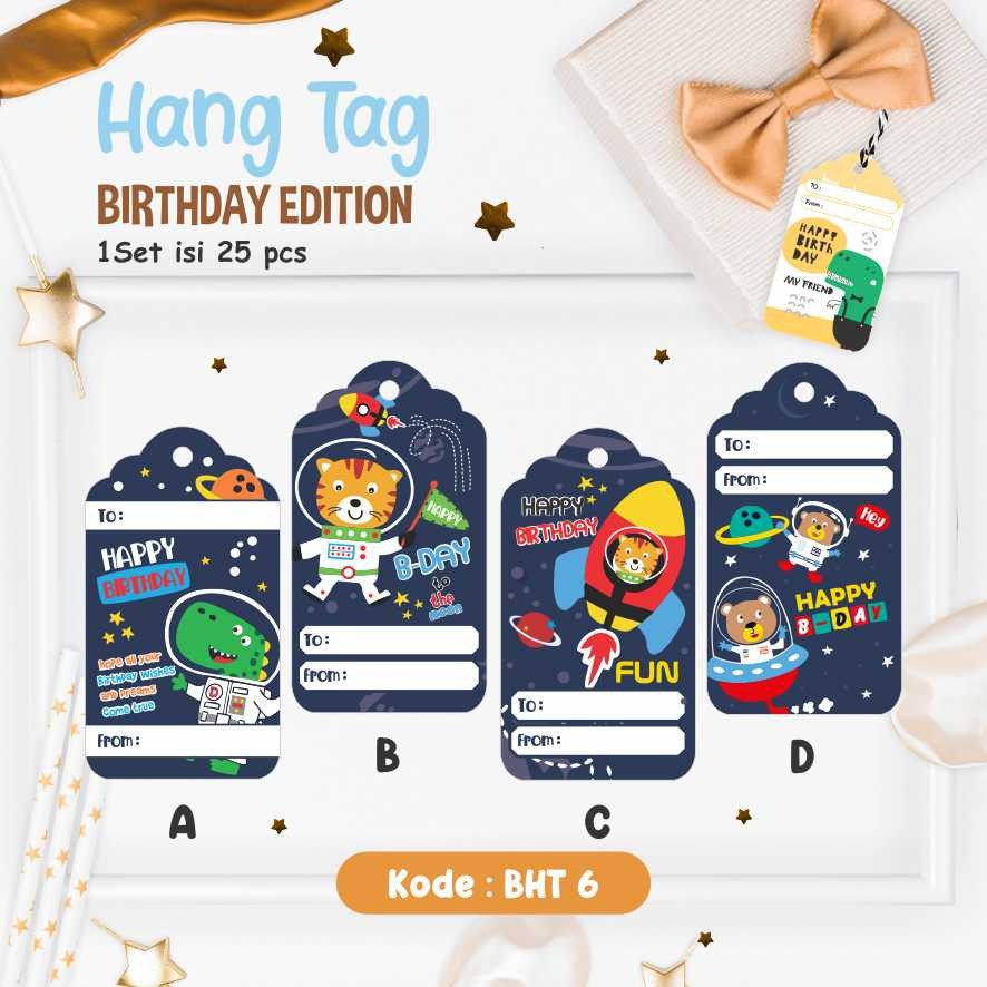 Jual 25 PCS HANG TAG GANTUNGAN PARCEL SOUVENIR HADIAH KADO UCAPAN ULANG ...