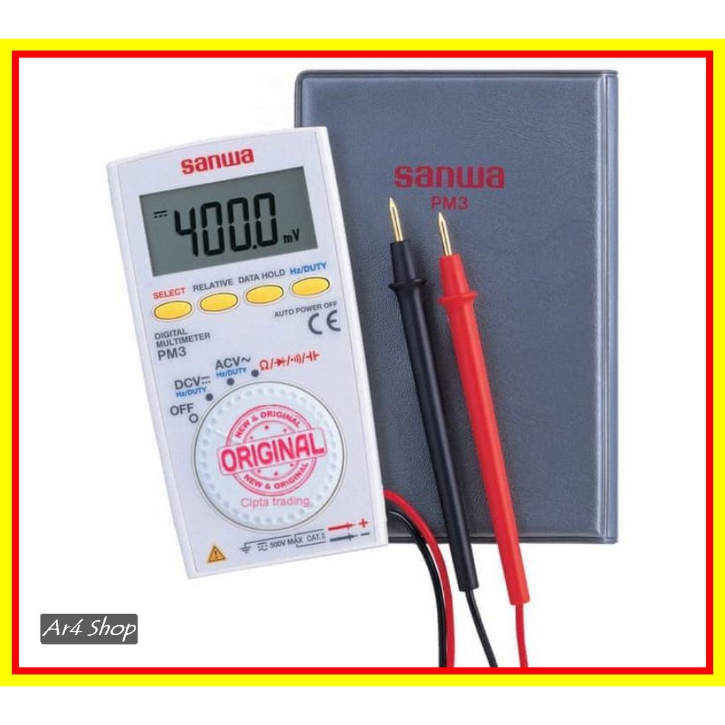 Jual Digital Multimeter - Sanwa - Pm3 Pocket Size | Shopee Indonesia
