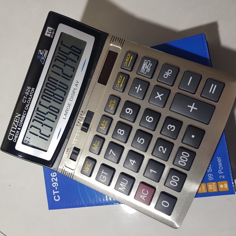 Jual Kalkulator Citizen BESAR CT 926 16 Digit - Kalkulator Dagang Warung Besar / Kalkulator ...