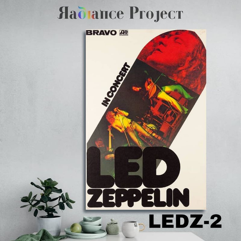 Jual Poster "Led Zeppelin" Hiasan Dinding Kayu Aesthetic Wall Decor ...