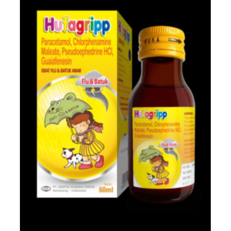 Jual Hufagrip Kuning Flu Batuk/Hufagrip Hijau Batuk Pilek/Hufagrip ...