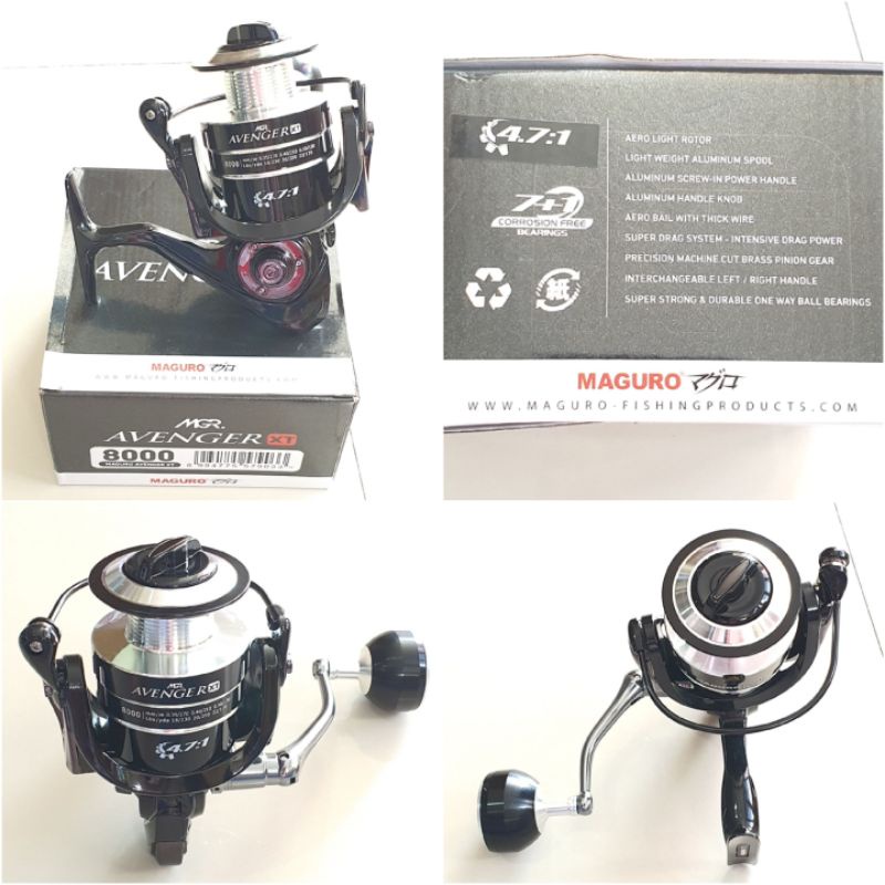 Jual Reel MAGURO AVENGER XT 1000 2000 3000 4000 5000 6000 8000 (power handle) | Shopee Indonesia