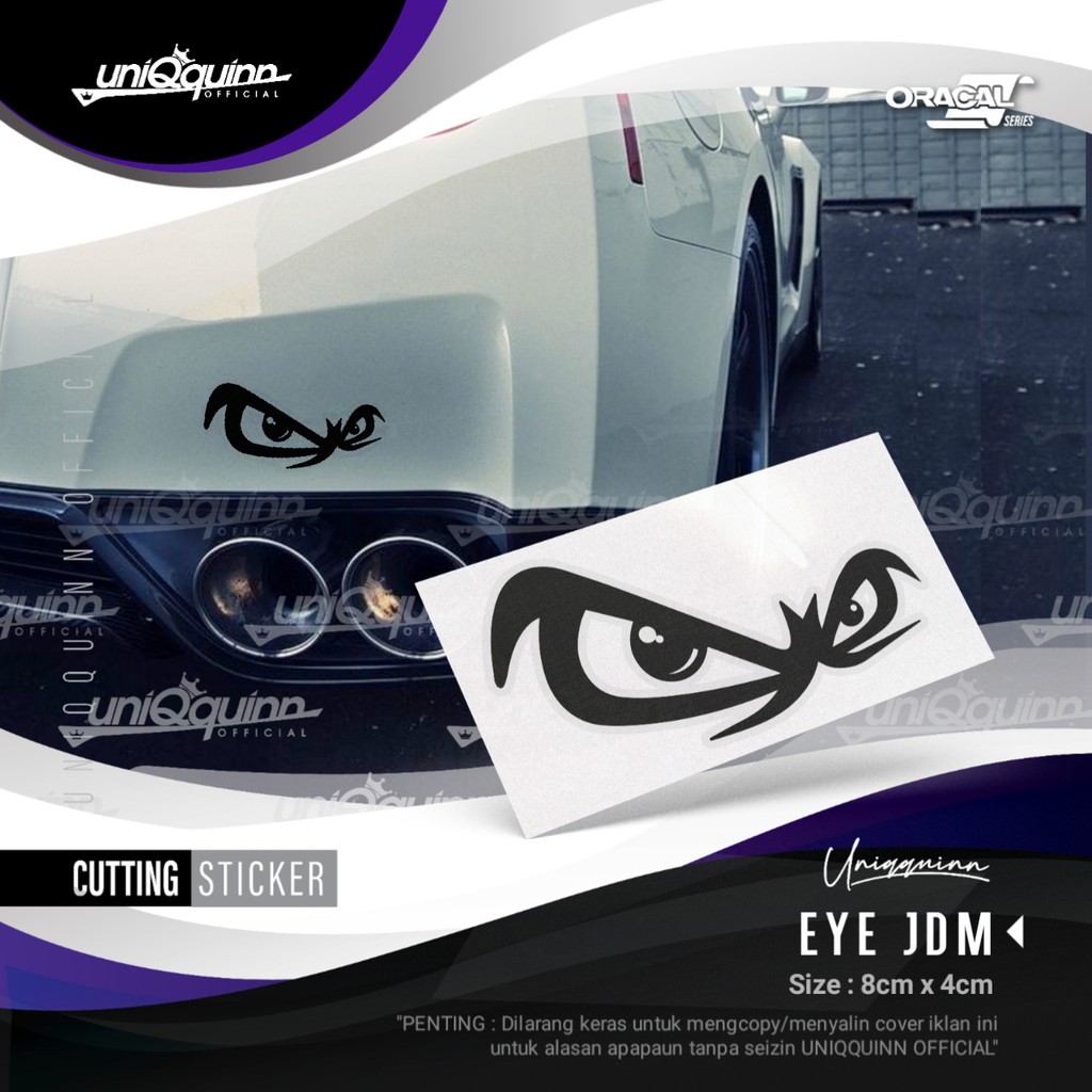 Jual UQ Stiker eye | Cutting Sticker Eye JDM - Stiker Mata | Stiker ...