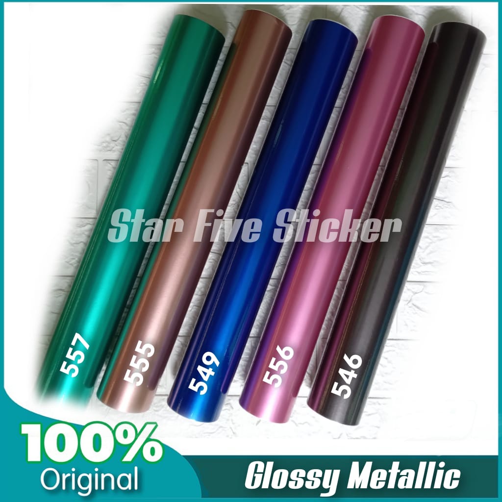 Jual Sticker Scotlite Stiker Skotlet Motor Metalik Glossy Warna Candy ...