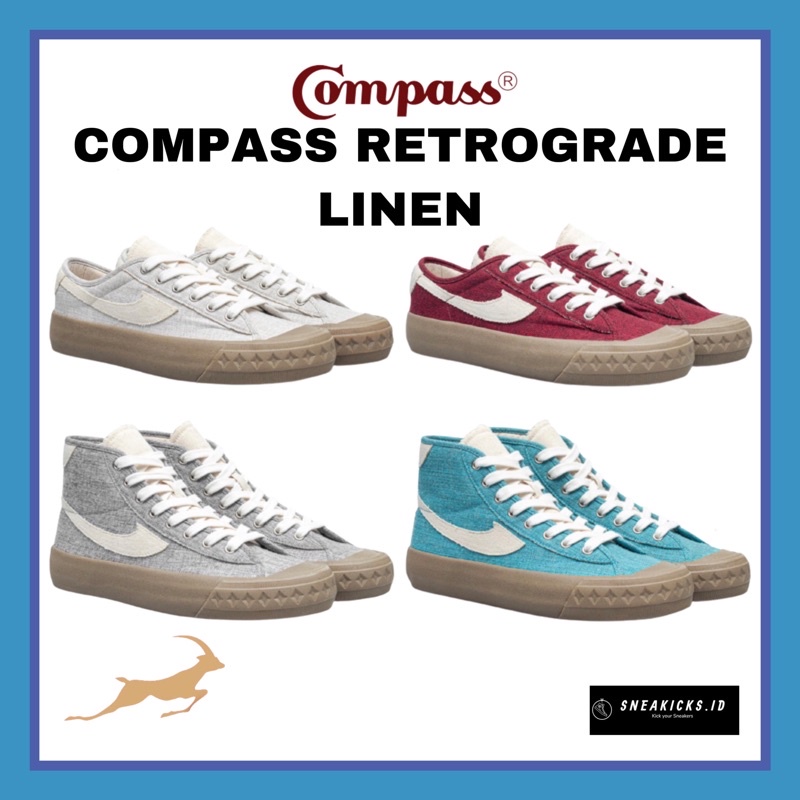 Jual [ORIGINAL] SEPATU COMPASS RETROGRADE LINEN LIMITED EDITION ...
