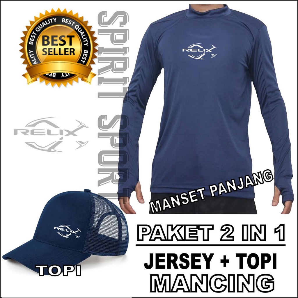 Jual Topi Mancing dan Jersey Mancing Lengan Panjang Thumbole Manset ...