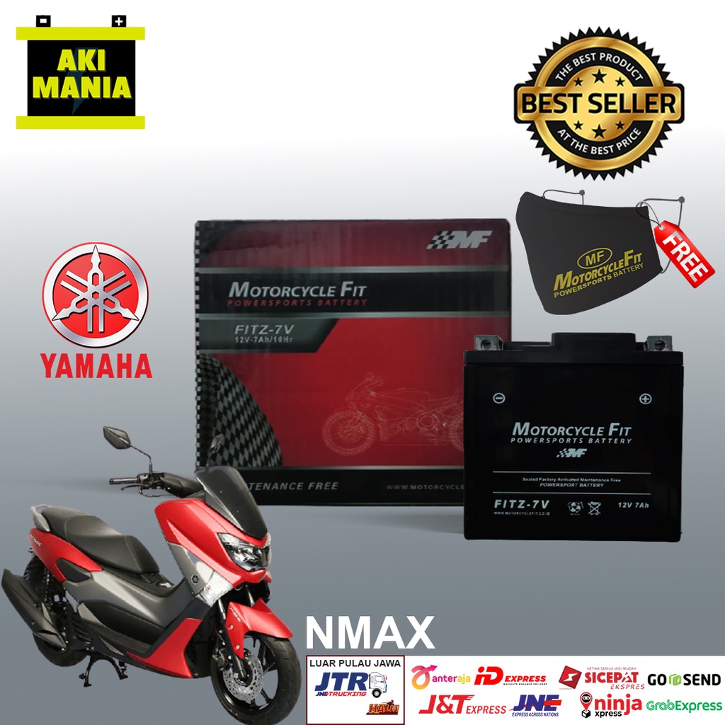 Jual AKI MOTOR MURAH MF FITZ-7V YAMAHA NMAX BARU DAN TERLARIS | Shopee ...