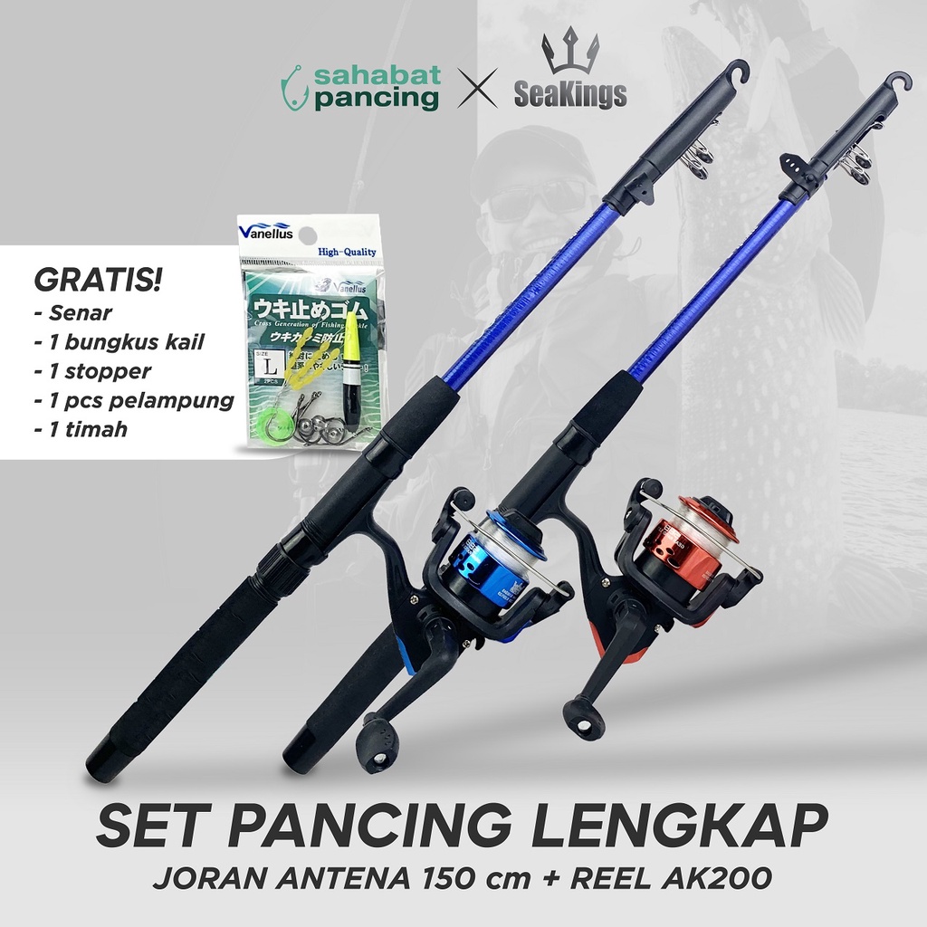 Jual SET PANCING PEMULA LENGKAP SEAKINGS 5BB AK200 DAN JORAN ANTENA ...