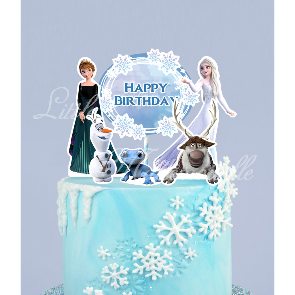Jual Topper birthday cake Frozen / Frozen 2 | Shopee Indonesia