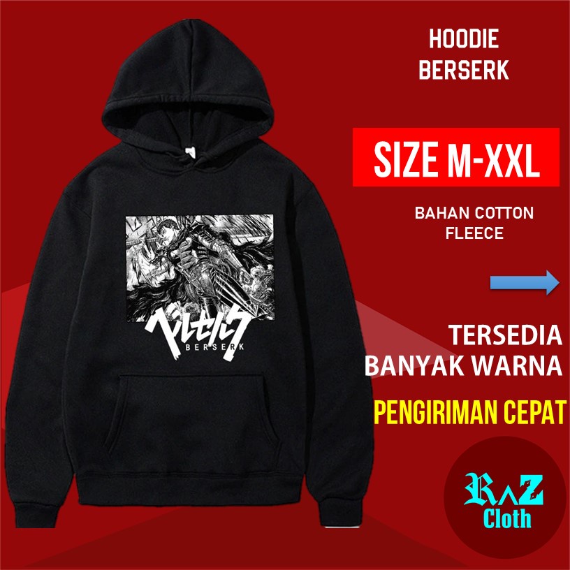 Jual Hoddie Pria Anime Guts Berserk Sweeter Cowok Hodie Pria jaket pria ...