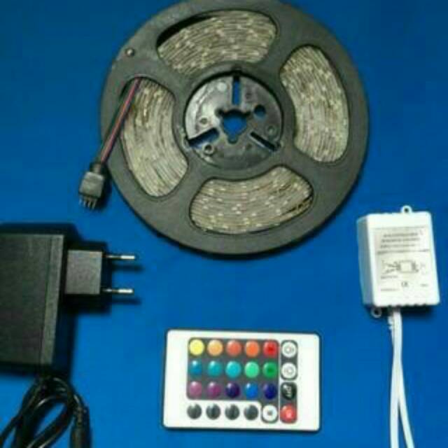 Jual Lampu LED (RGB) STRIP 5 Meter plus Remote | Shopee Indonesia