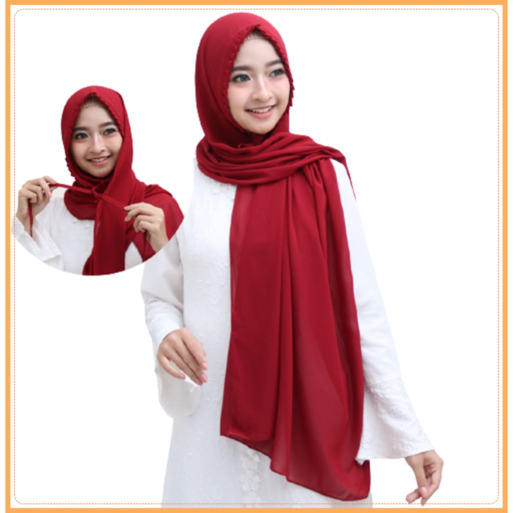 Jual PASHMINA TALI KCB / PASHMINA TALI LIPIT DIAMOND | Shopee Indonesia