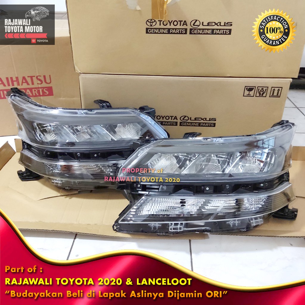 Jual Headlamp Lampu Depan Avanza & Xenia Facelift 2019-UP Kiri Kanan Veloz, Tipe G & E Original ...