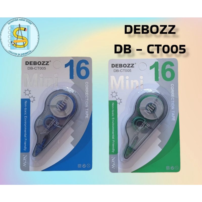 Jual DEBOZZ CORRECTION TAPE CT-005, TIP EX R0LL, TIPEX KERTAS, STIPO ...