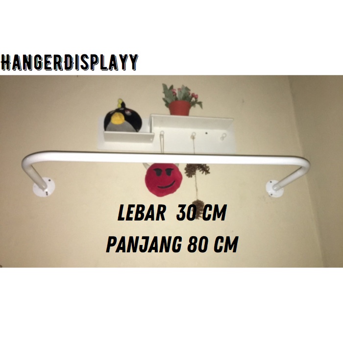 Jual Gantungan Baju Coating Tempel Ke Dinding FULL COATING ANTI KARAT ...