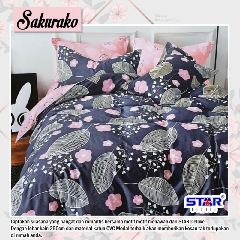 Jual Bahan Kain Sprei Star - Sakurako | Shopee Indonesia