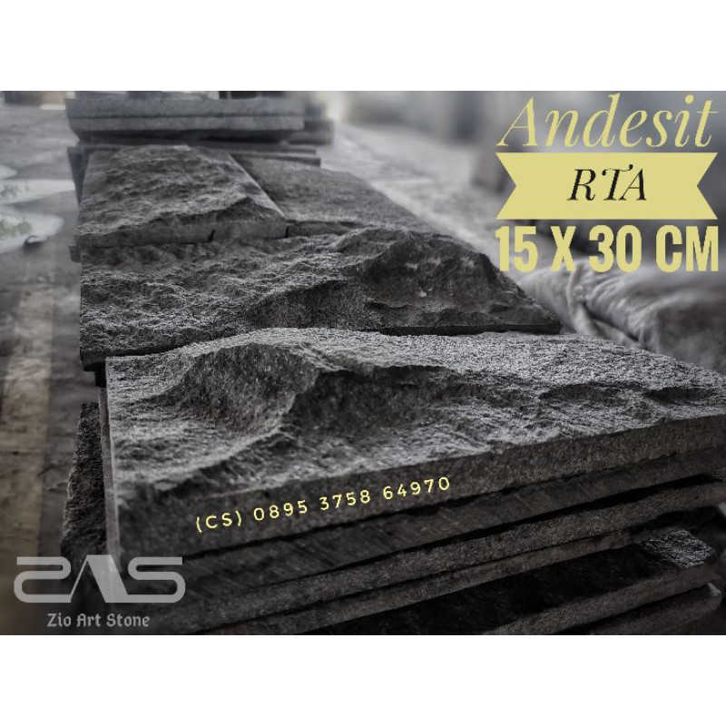 Jual Batu Alam Andesit RTA 15x30cm | Shopee Indonesia