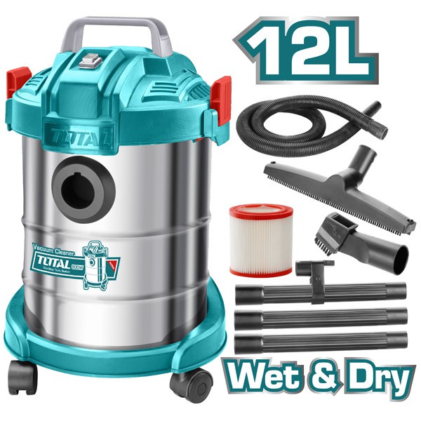 Jual Total Tools - Wet & Dry Vacuum Cleaner 12L Tvc14122 | Shopee Indonesia
