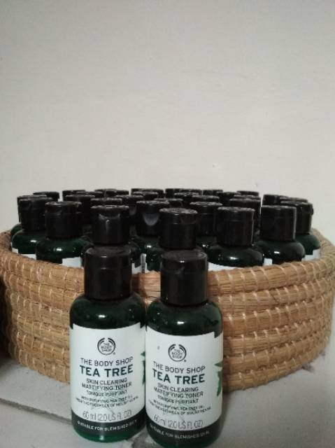 Jual Tea tree toner mini size 60 ml the body shop | Shopee Indonesia