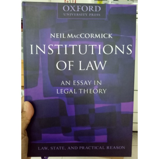 Jual Institutions of Law: An Essay in Legal Theory by Neil MacCormick ...