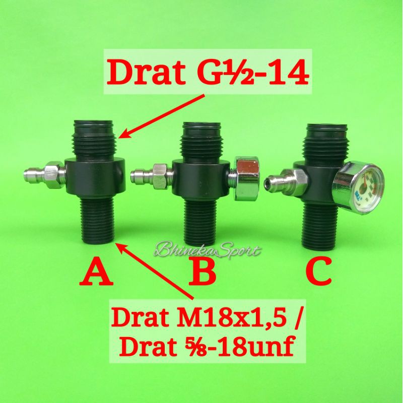Jual Adaptor Regulator APR / Adaptor Cmber ke tabung M18 dan 5/8 ...