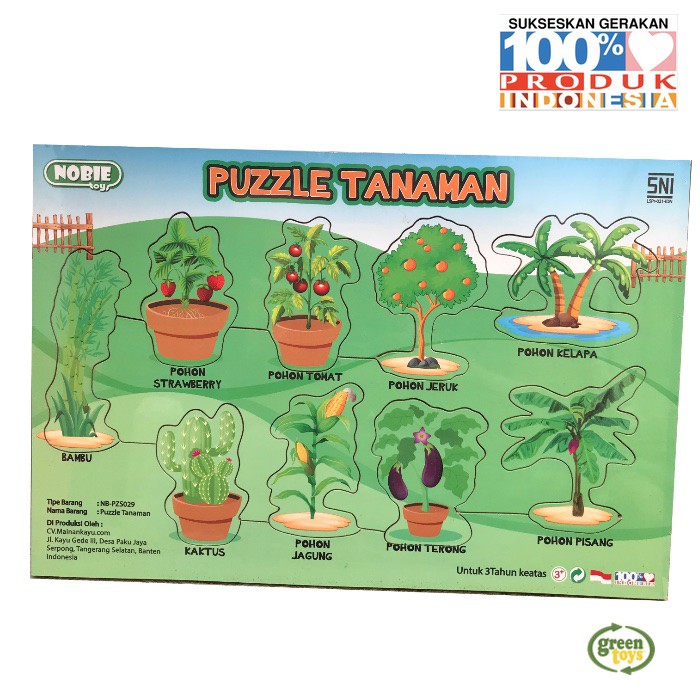 Jual Puzzle Kayu Wooden Toys PAUD TK SD Toddler | Mainan Anak Edukasi ...