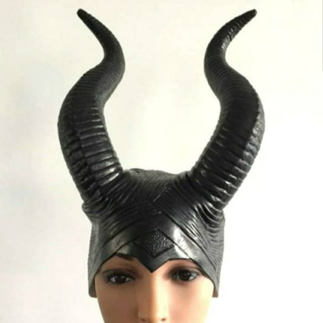 Jual Mahkota Tanduk Maleficent Movie Topi Hitam Kostum Hantu Devil ...