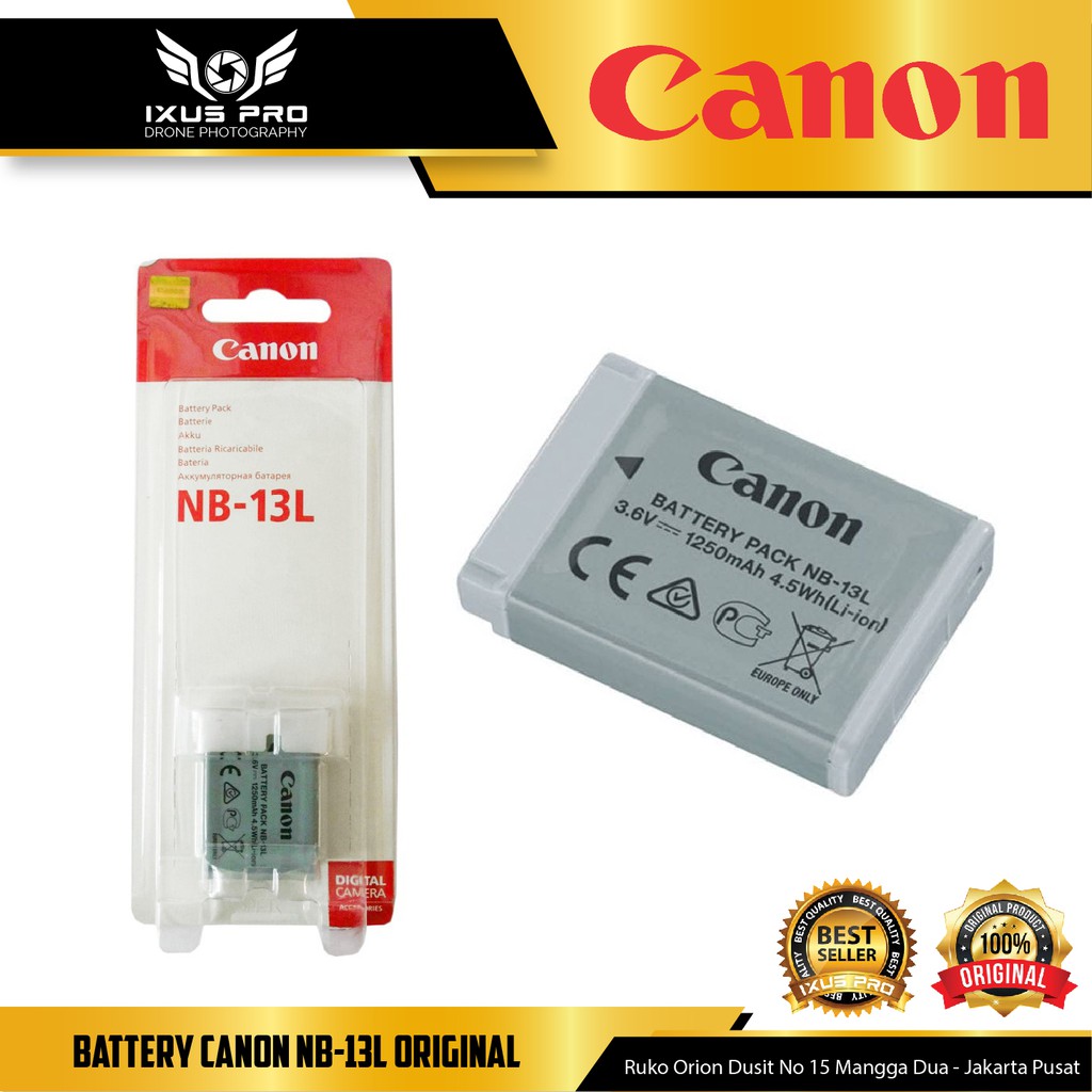 Jual Battery Canon NB-13L ORIGINAL | Shopee Indonesia