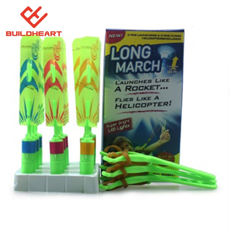 Jual BUILDHEART Katapel Ketapel Bercahaya, Mainan Roket Panah, Capung ...