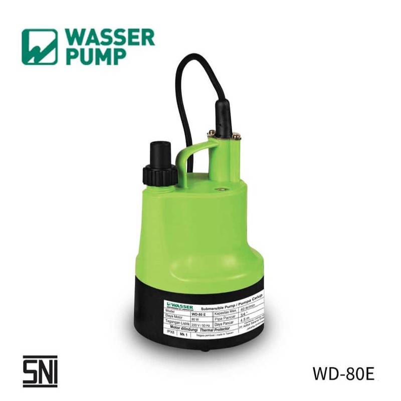 Jual Pompa Air Celup Subersible WASSER WD80E WD 80 E Low Watt 80 watt ...