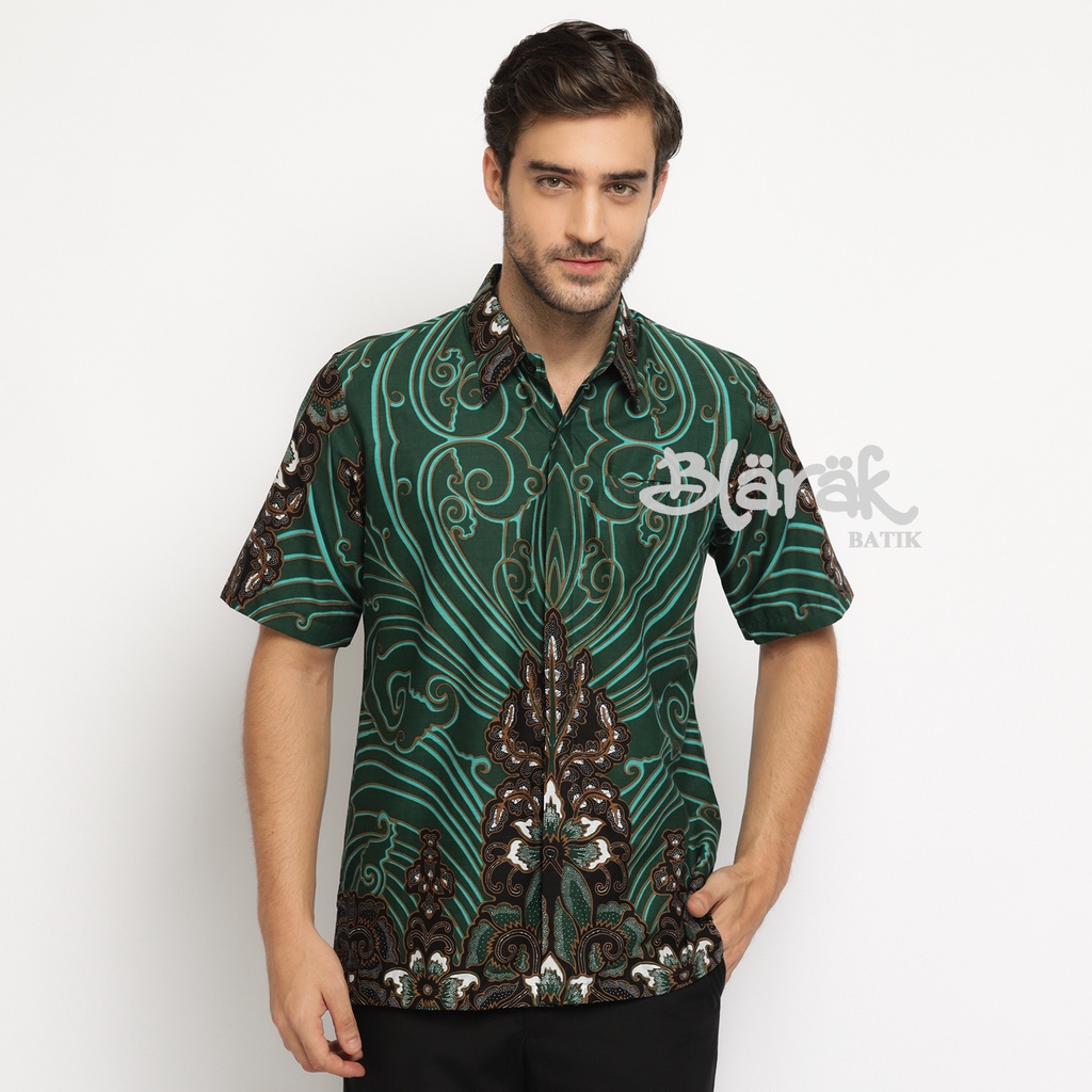 Jual BLARAK - Baju Batik Pria Aswangga Hijau | Shopee Indonesia
