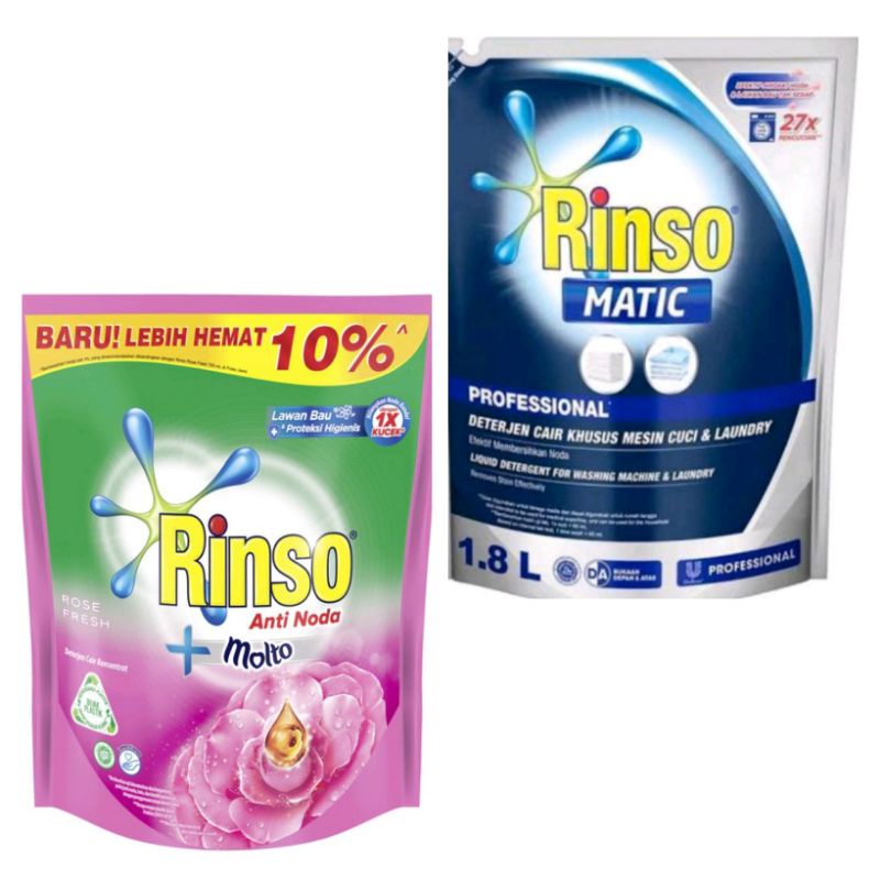 Jual Rinso Rose Fresh Deterjen Cair 1,65L | Shopee Indonesia