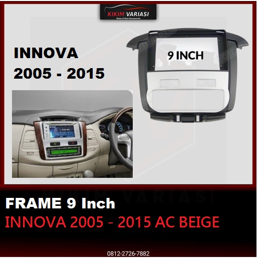 Jual FRAME HEAD UNIT INNOVA 2005-2015 AC BEIGE 9 INCH | Shopee Indonesia