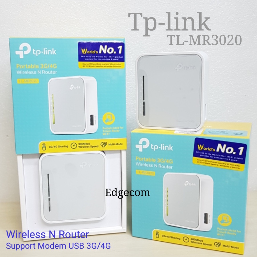 Jual TP-LINK TL-MR3020 3G/4G WIRELESS N ROUTER | Shopee Indonesia