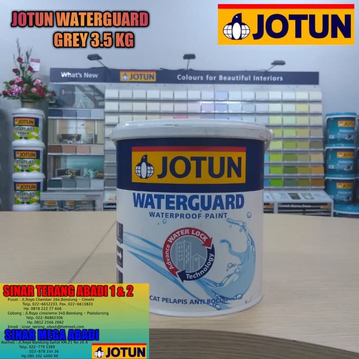 Jual Jual CAT WATERPROOFING JOTUN WATERGUARD GREY 3.5 KG (ABU TUA ...