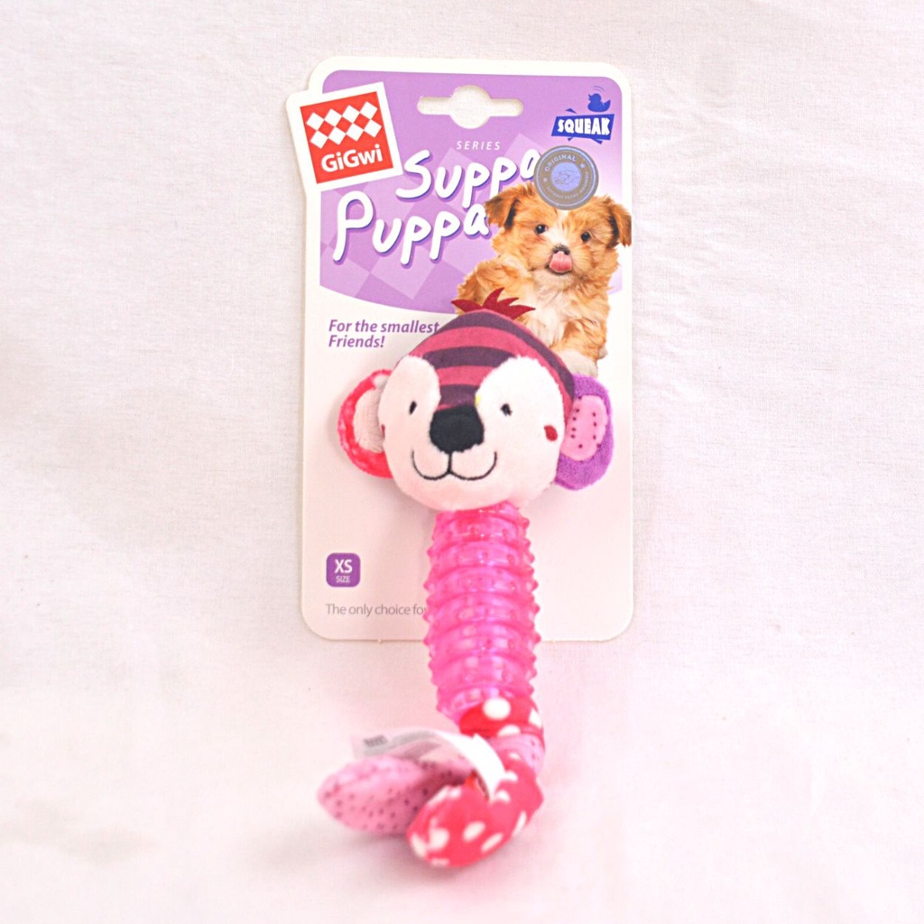Jual GIGWI Mainan Anjing Suppa Puppa Monkey Squeaker inside TPR 23cm ...