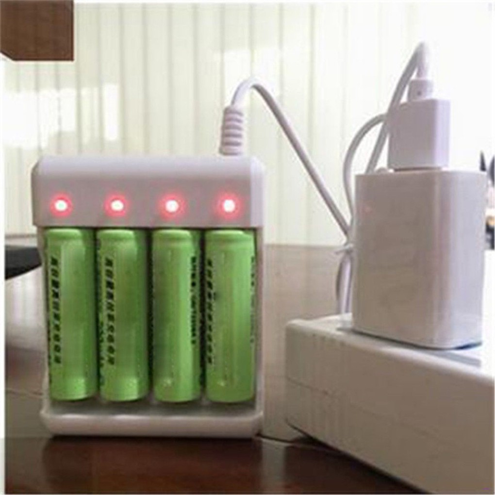 Jual Ces Baterai USB AA & AAA 4 Slot Fast Charging Battery Charger ...