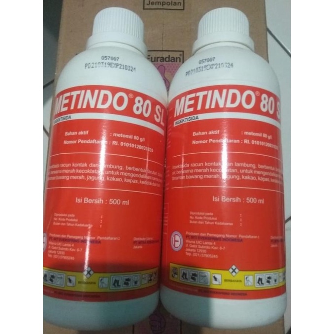Jual Insektisida Metindo 80 Sl 500 Ml. Insektisida Bahan Aktif Metomil 80SL | Shopee Indonesia