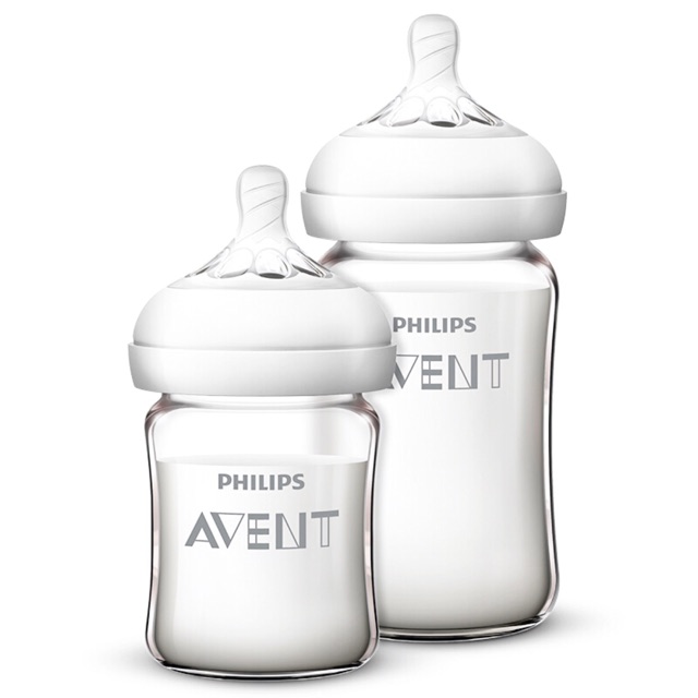 Jual Philips Avent glass/kaca bottle set Versi UK 120ml dan 240ml ...