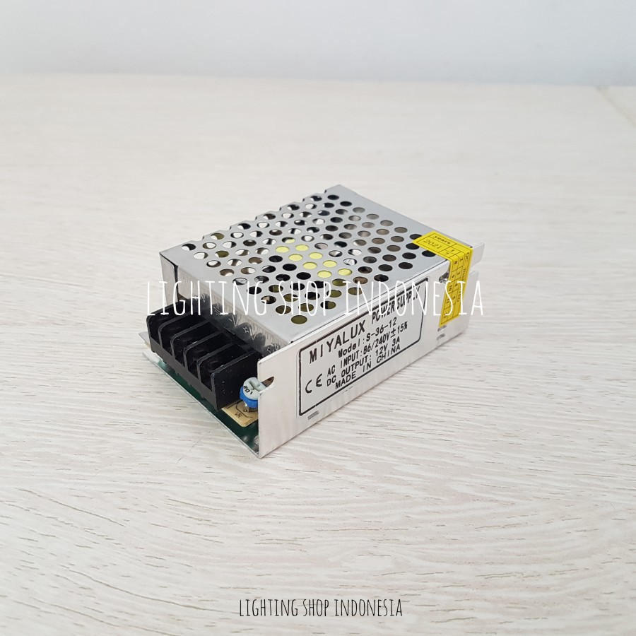 Jual Adaptor trafo led 12v 3A power supply Trafo switching driver ...