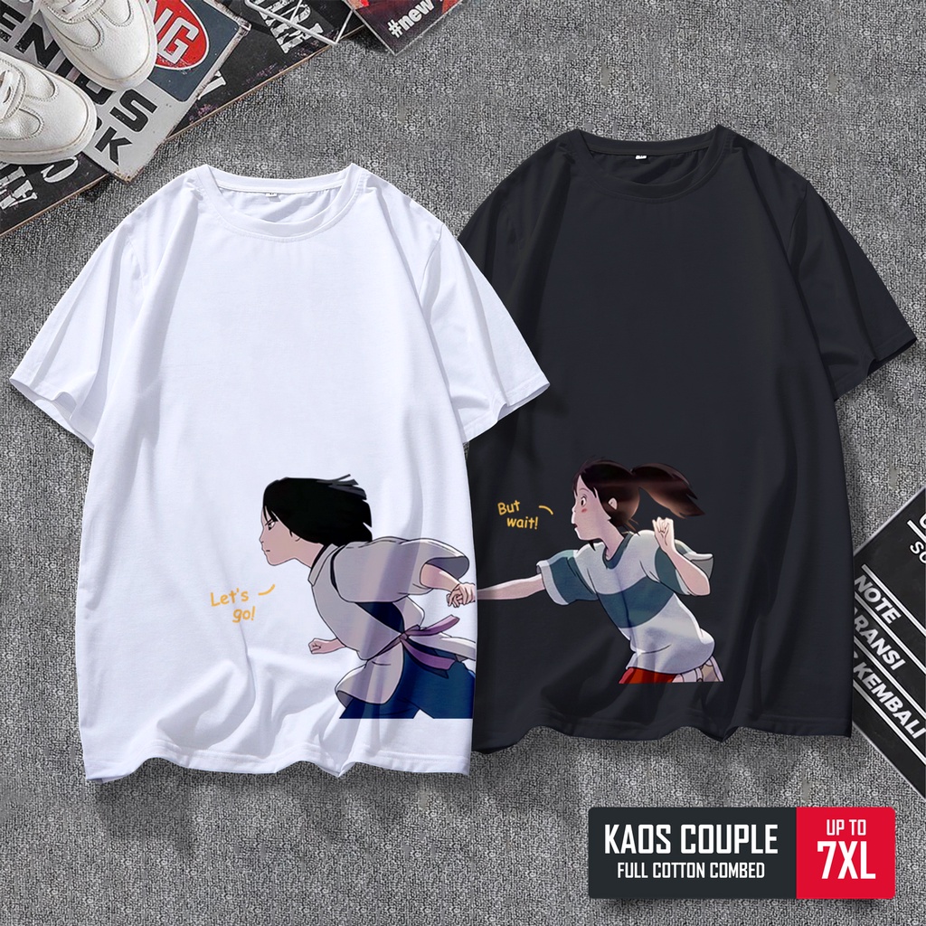 Jual Kaos Couple Jumbo Pria Wanita Ukuran xl xxl xxxl Big Size 4xl 5xl ...