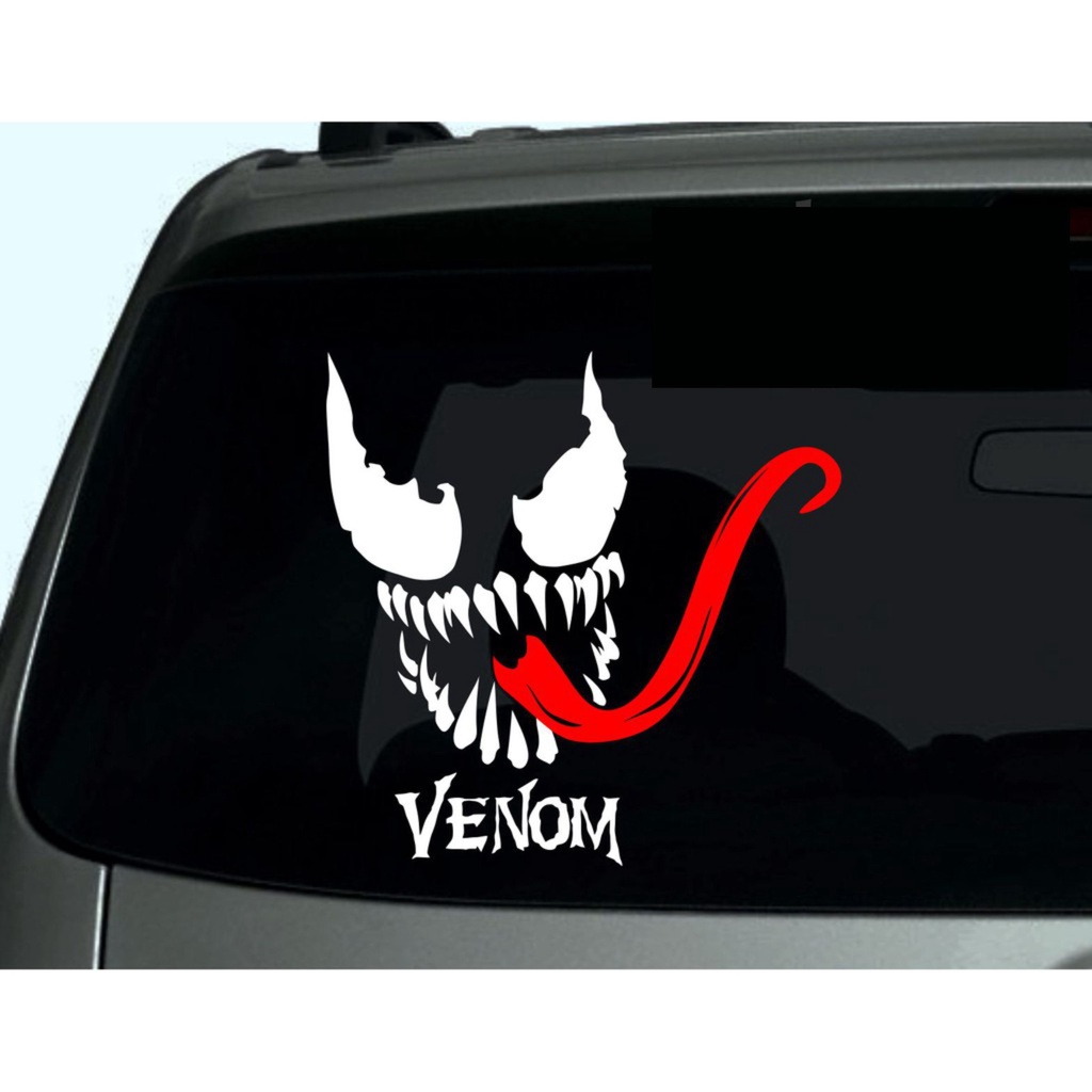 Jual cutting sticker mobil venom warna kombinasi stiker kaca stiker ...