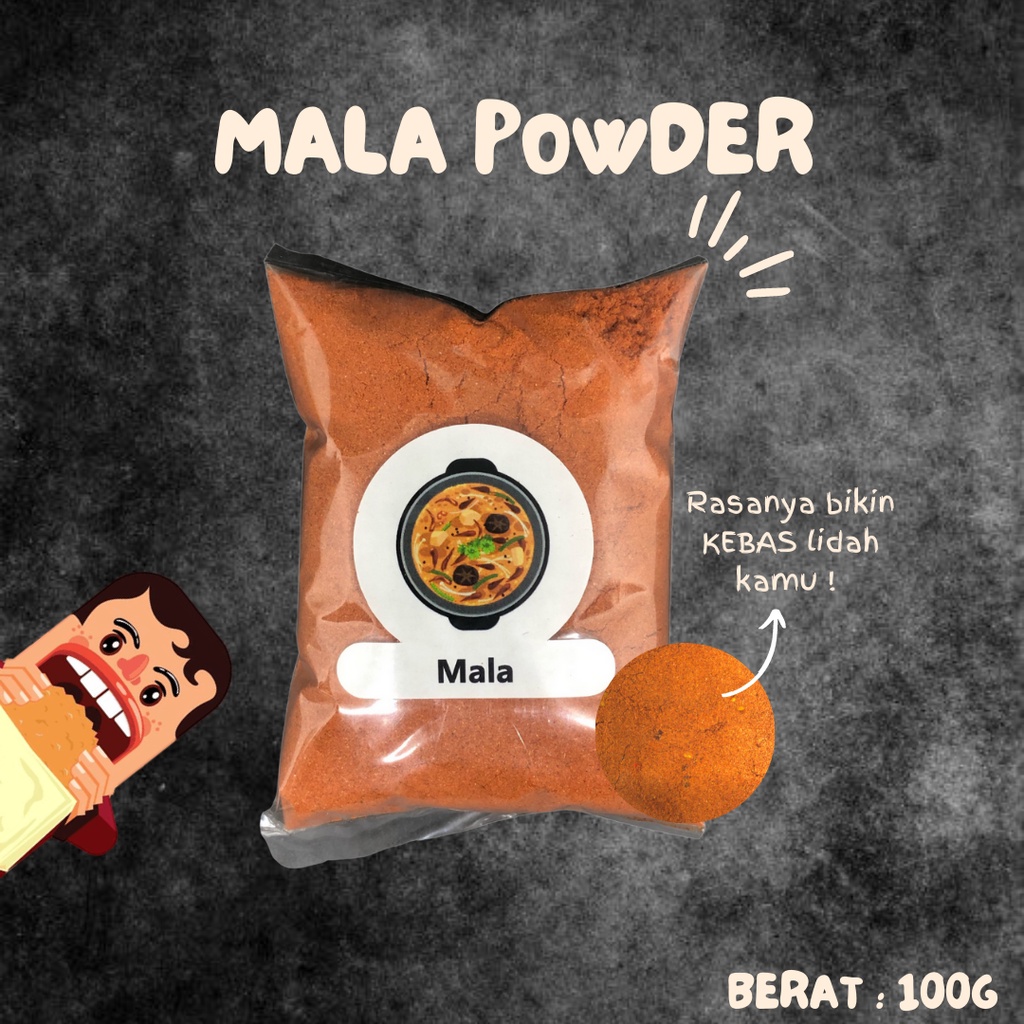 Jual Bumbu Tabur Mala / Mala Seasoning Powder Kemasan 100 Gram | Shopee ...